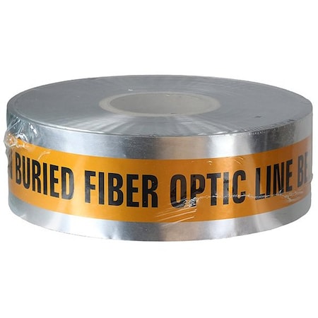 Dottie L.H. Dottie 3'' x 1000' Orange Detectable Tape (Caution Buried Fiber Optic Line Below ...